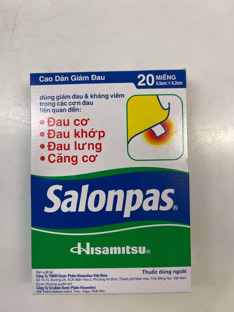 Hisamitsu Salonpas 20 patches 6.5cm x 4.2cm