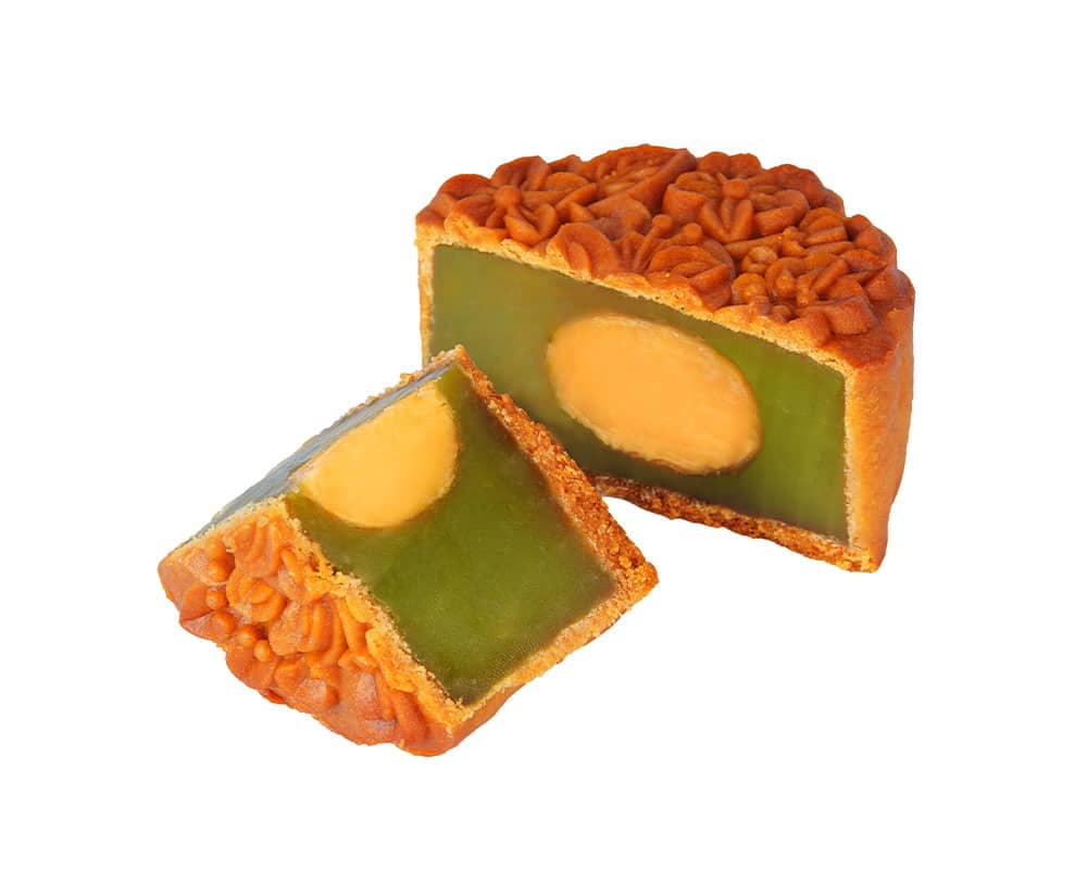 GR Sunwinwah Mooncake White Lotus Pandan Paste Cake w/1 Yolk- 185gr
